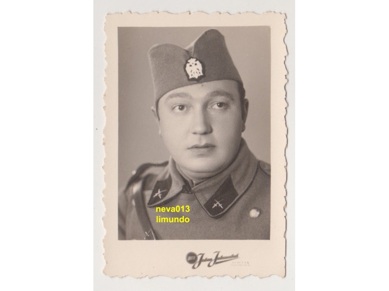 Stara FOTOGRAFIJA - vojnik,fotografisao Jovan Jovanovic
