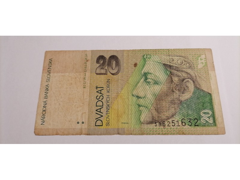 SLOVAČKA - 20 KRUNA - 2004