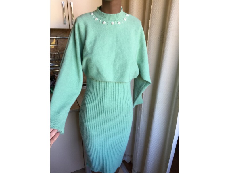 Haljina i džemper knit S kao nov