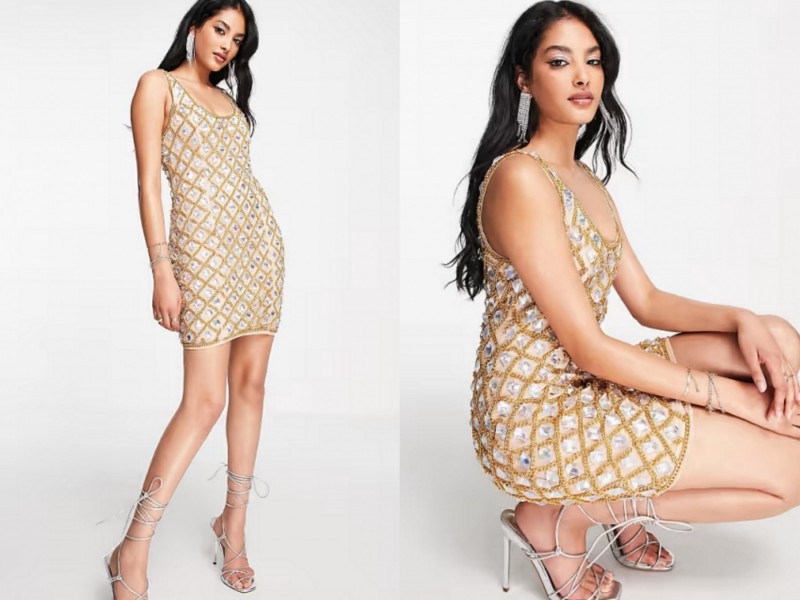 ***ASOS luksuzna haljina sa kristalima***novo***
