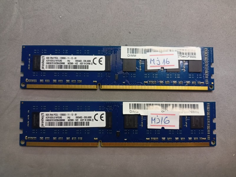 DDR3 16 Gb ( 2 x 8 Gb ) # MJ 16