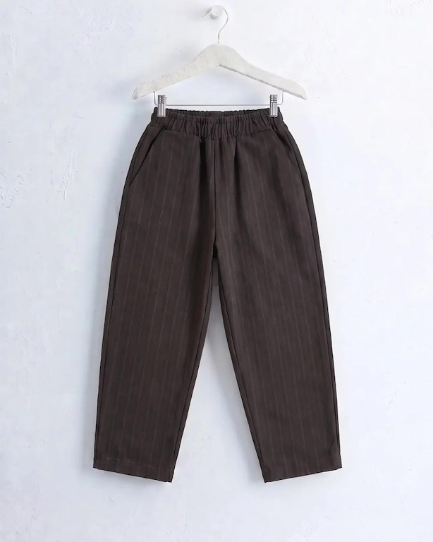 Prugaste pantalone od gabardina za decu Bruno