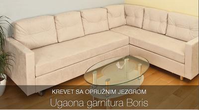 Kreveti - Ugaona garnitura Boris