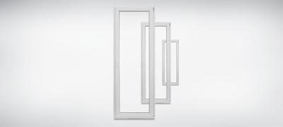 PVC jednokrilna balkonska vrata JKr. 800 x 2200 L