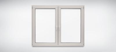 PVC dvokrilni prozor sa „T” prečkom 1800 x 1200