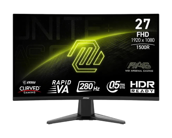 MSI 27 inča MAG 276CXF FHD 1920x1080 280Hz FreeSync Premium zakrivljeni gaming monitor (MON03706)