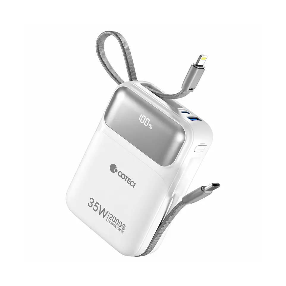 Power bank prenosiva baterija Coteci 35W iH-159 10000mAh bela