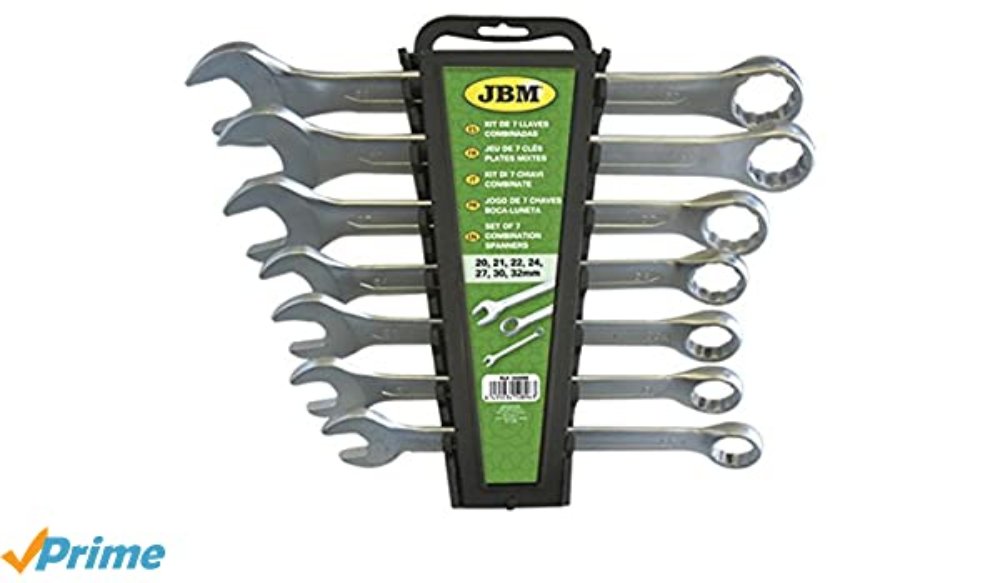Ključevi kombinovani 20-32 mm na plastičnom nosaču 7/1 JBM