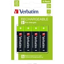 Verbatim punjive AA baterije 2500mAh 4 komada