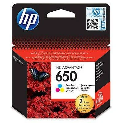 HP 650 tri-color kertridž sa mastilom 200 strana CZ102AE
