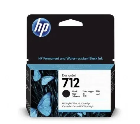 HP 712 crni kertridž sa mastilom 38 ml 3ED70A