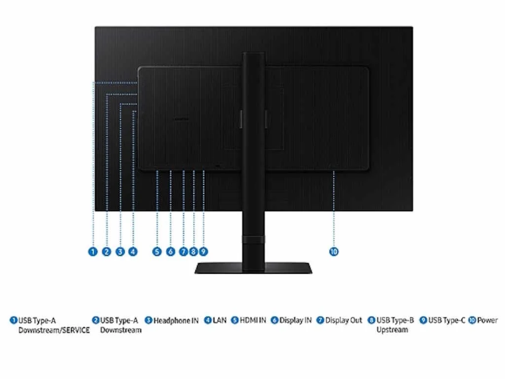 Samsung LS27D600UAUXEN monitor 27" IPS QHD 100Hz pivot LAN