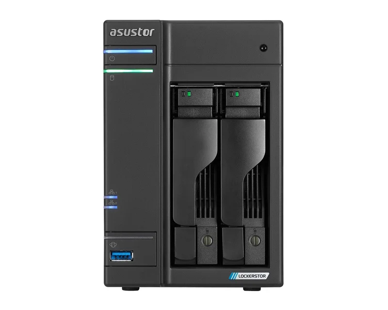 Asustor Lockerstor 2 Gen2 AS6702T NAS server, Celeron N5105, 4 GB DDR4, 2.5GbE