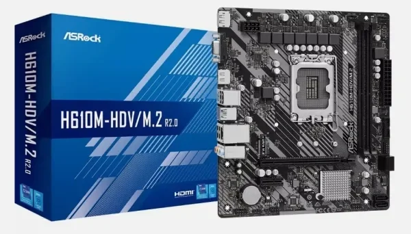 ASRock H610M-HDV/M.2 R2.0 matična ploča LGA1700 Intel H610 DDR4 Micro-ATX