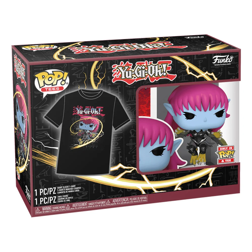 Funko POP! & Tee Yu-Gi-Oh! Cyber Harpie Lady vinil figura i crna majica M