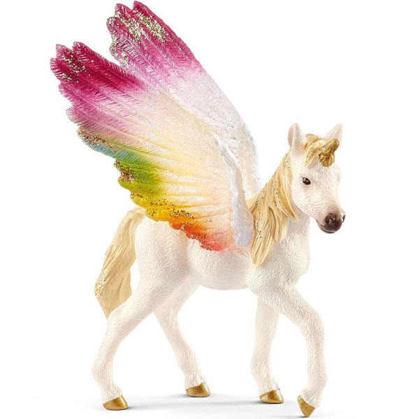Schleich Bayala figura Pegaz sa krilima duginih boja ždrebe 70577