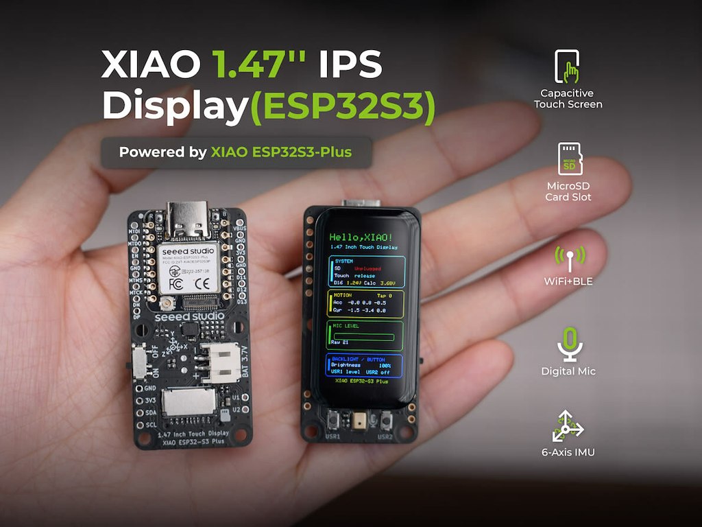 XIAO 1.47“ IPS Touch Display(ESP32- S3)