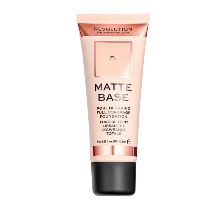 Mat tečni puder MAKEUP REVOLUTION Matte Base 28ml — F1