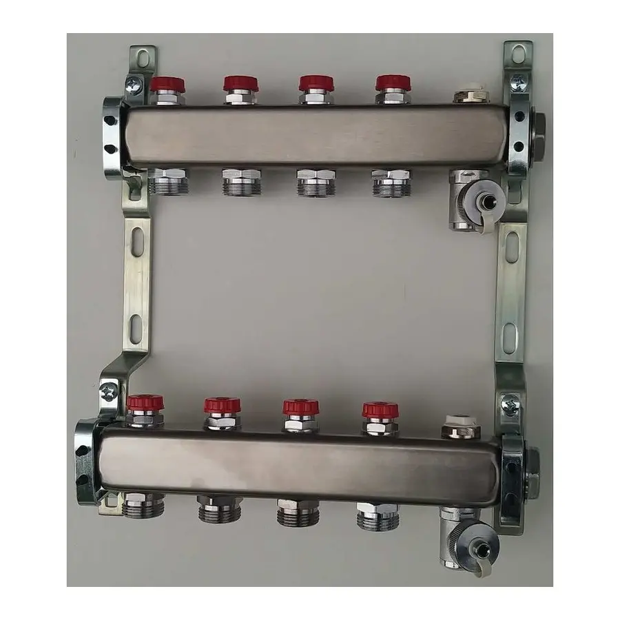 Razdelnik 1x9 INOX set sa ventilima 3/4 TE-SA