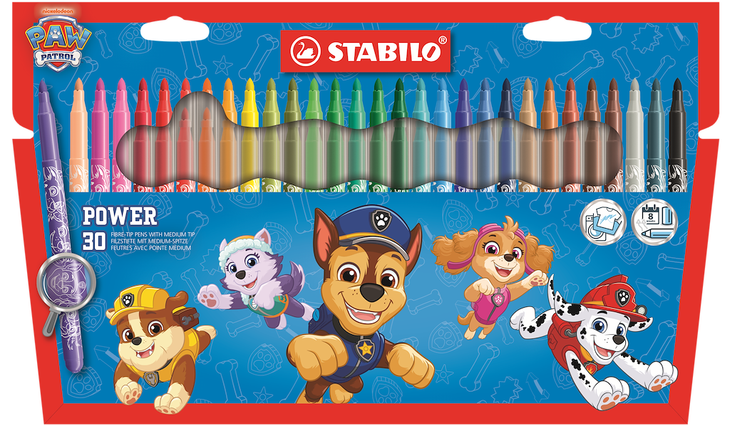 Flomasteri STABILO PAW Patrol power set 1/30