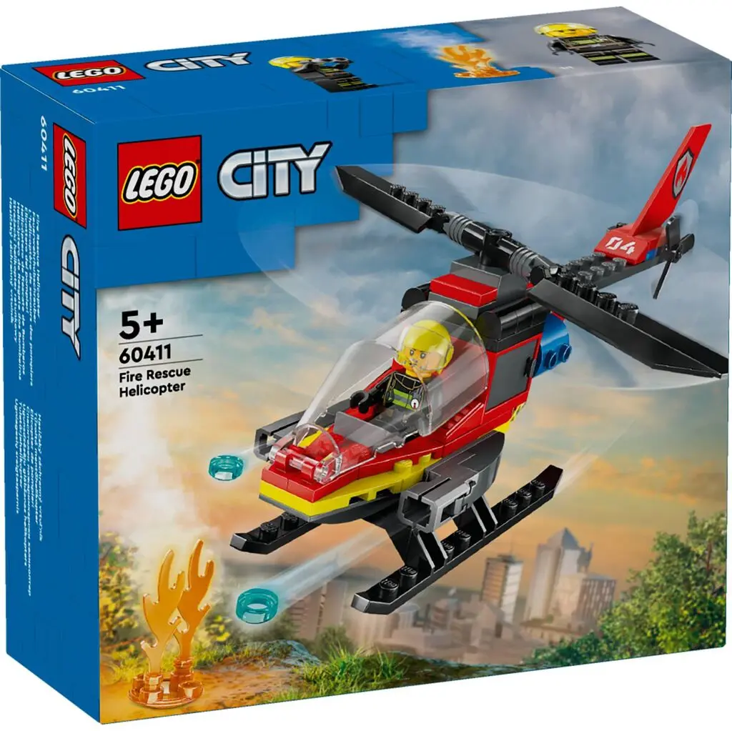 LEGO City Vatrogasni helikopter za spasavanje 60411, Uzrast 5+