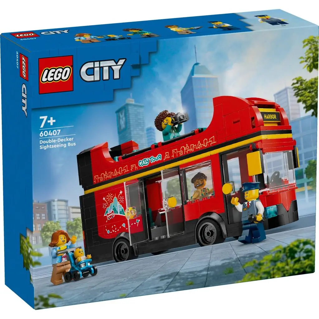 LEGO City Crveni dabldeker za razgledanje 60407, Uzrast 7+