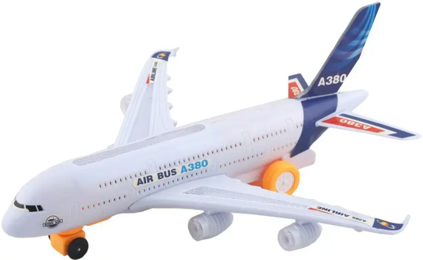 SPINO Dečija igračka Avion sa svetlosnim i zvučnim efektima, Beli