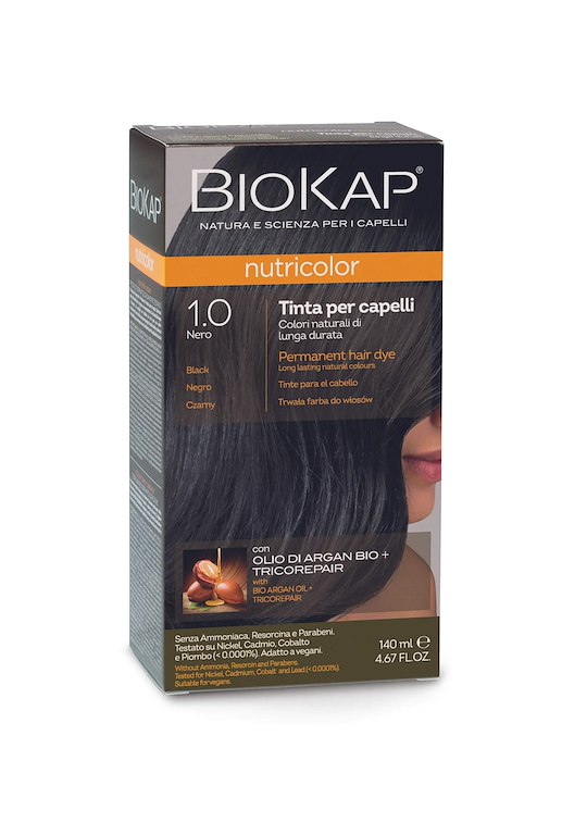 BIOKAP Farba za kosu 1.0 crna