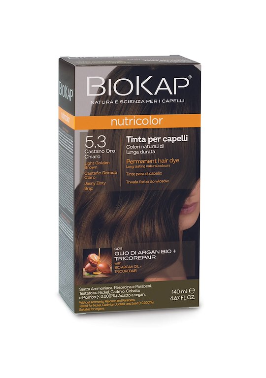 BIOKAP Farba za kosu 5.3 svetlo zlatno smeđa