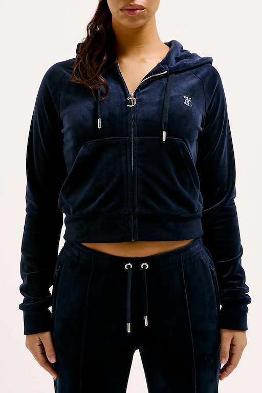 Juicy Couture Ženski duks sa kapuljačom Whiea, Teget
