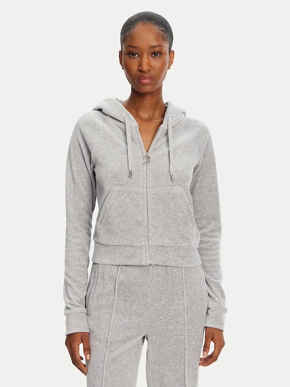 Juicy Couture Ženski duks sa kapuljačom Madison, Sivi