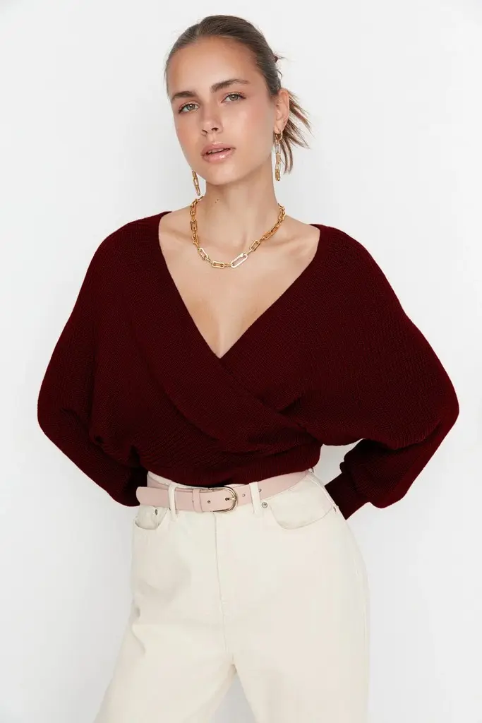 Trendyol Milla Ženski duks Twoaw21Kz1277, Bordo