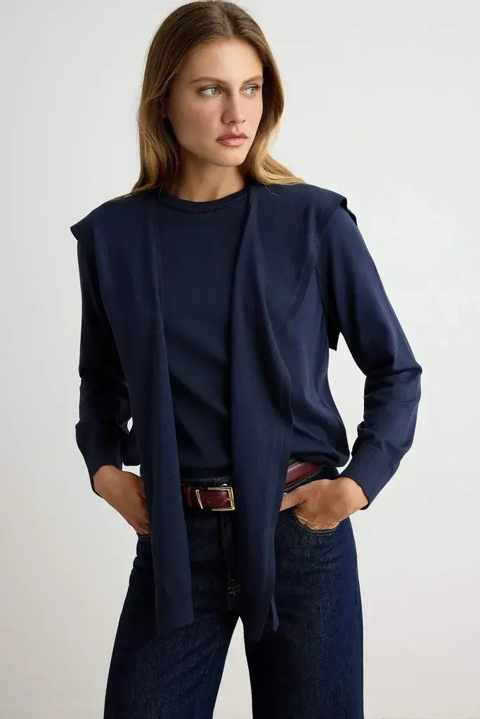 Trendyol Milla ženski duks Twoaw27Kz00187, tamnoplava