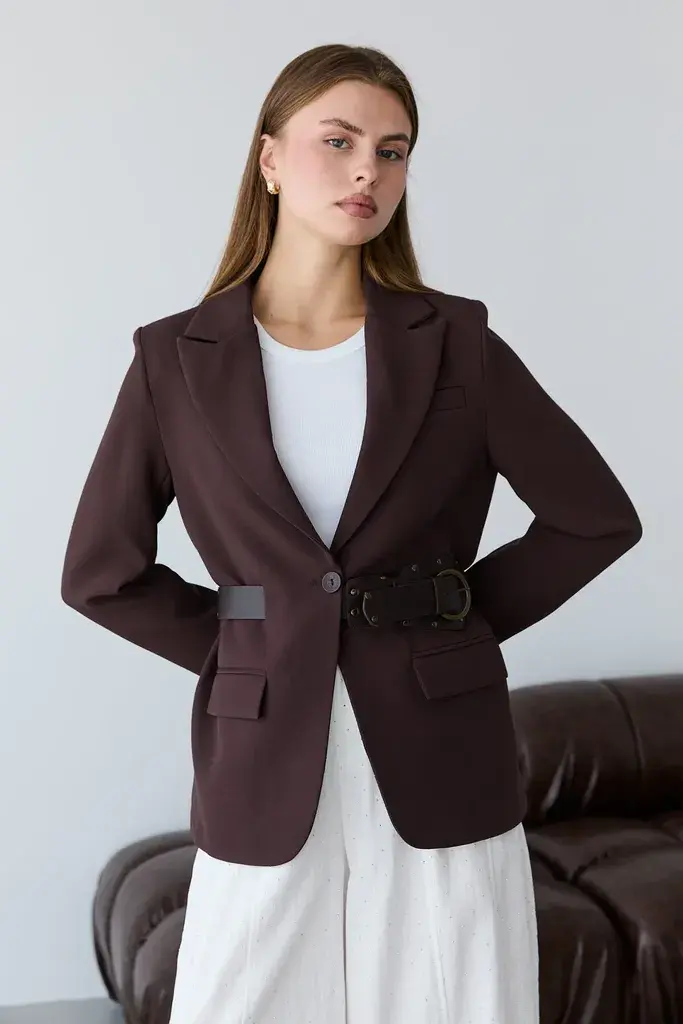 Trendyol ženska jakna model Twoss26Bc00040, tamno braon