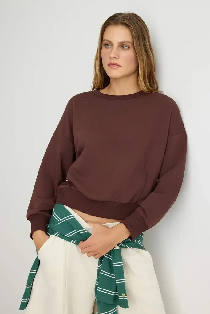 Trendyol ženski duks Twoaw27Sw00083, smeđa