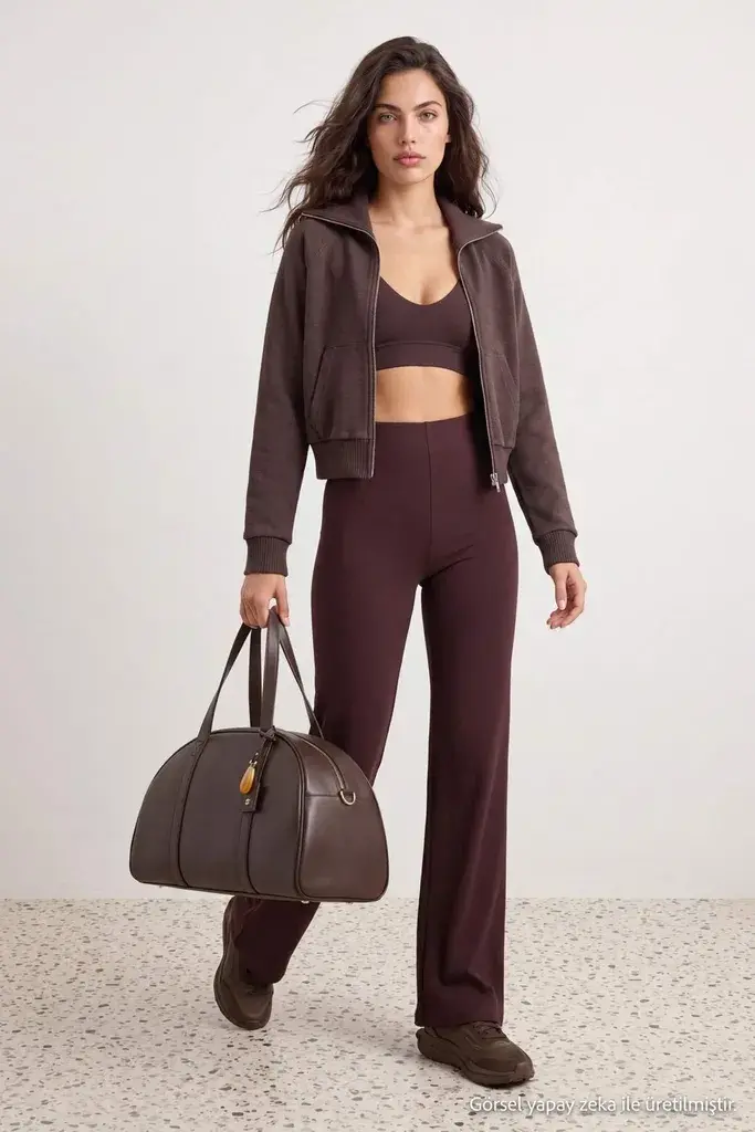 Trendyol ženski pantalone Thmss26Ea00010, smeđa