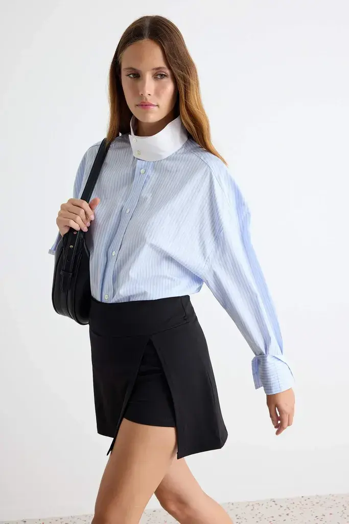 Trendyol ženska suknja Twoaw27Sr00022, crna