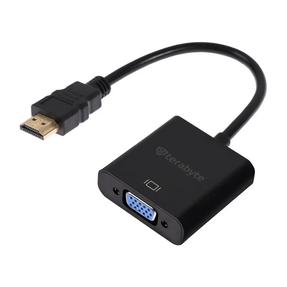 Terabyte Adapter, HDMI M na VGA Ž, Crni