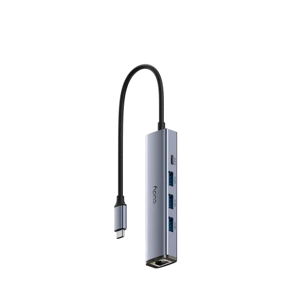 Cudy Adapter-konverter Cudy UH605 USB Tip C-3xUSB 3.0+RJ45
