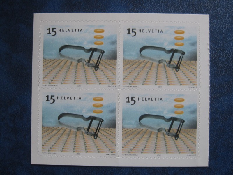 ŠVAJCARSKA 2003 čist 4-erac iz karneta