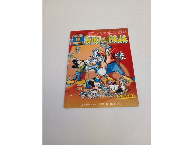 MIKI I PAJA ALBUM SA SLICICAMA PANINI
