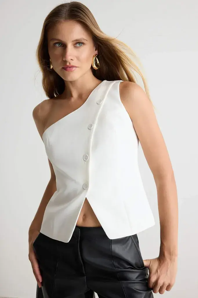 Trendyol Milla ženski top Twoaw27Ye00009, bela