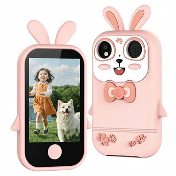 Q13 KIDS LEARNING TOY WITH CAMERA AND GAMES - PINK RABBIT