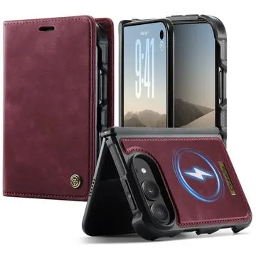 IPHONE DUO CASEME C49 2-IN-1 DETACHABLE WALLET CASE - MAGSAFE COMPATIBLE, RFID - RED