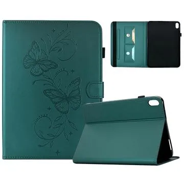SAMSUNG GALAXY TAB S12+ BUTTERFLY SMART FOLIO CASE WITH CARD SLOTS - GREEN