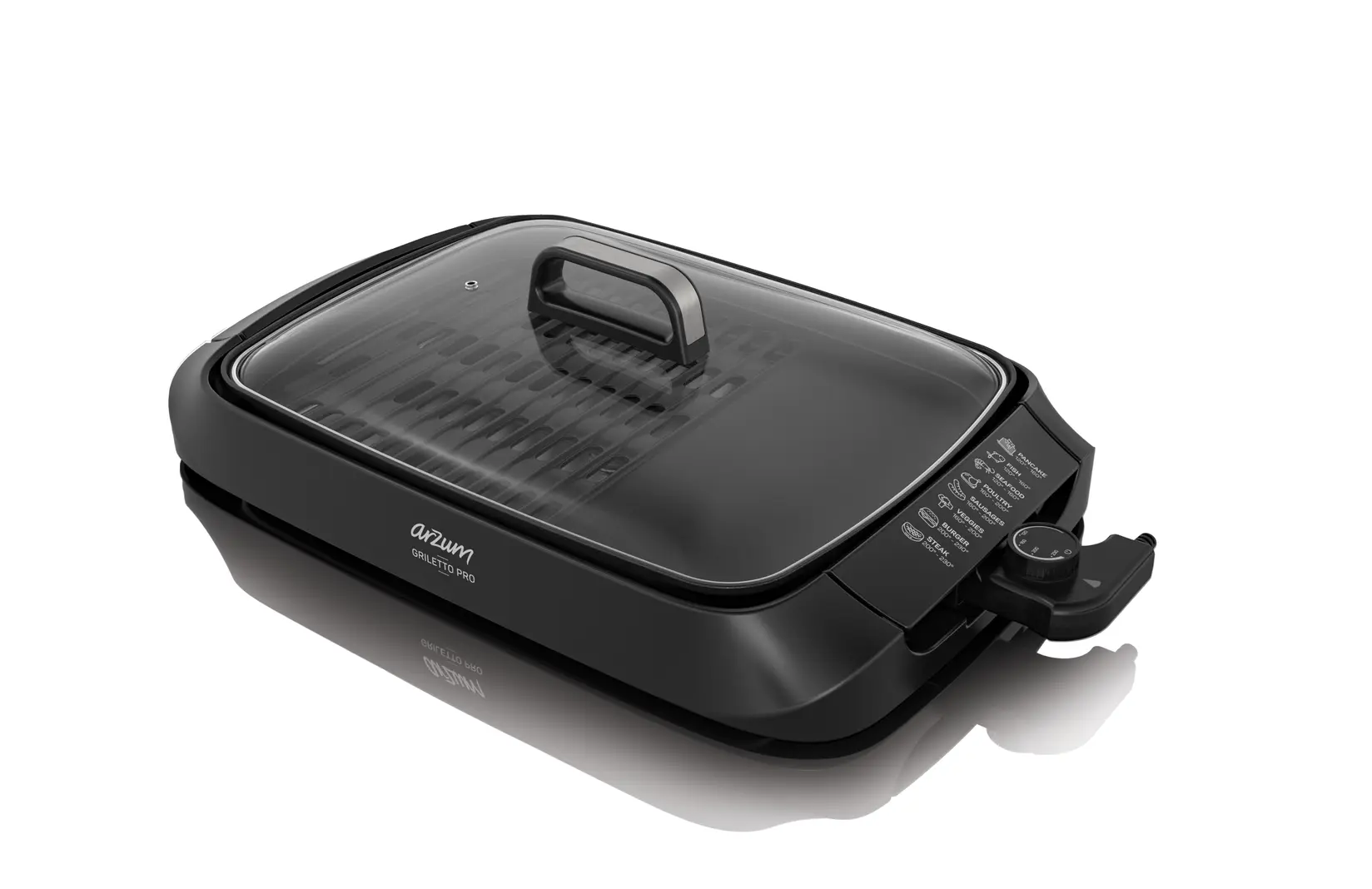 Arzum Elektični gril roštilj Grilletto Pro AR2092-0100, 2000 W, Crni
