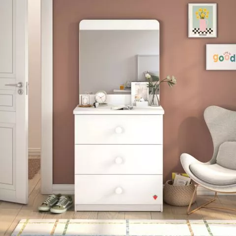 VARIA WHITE VISOKA KOMODA