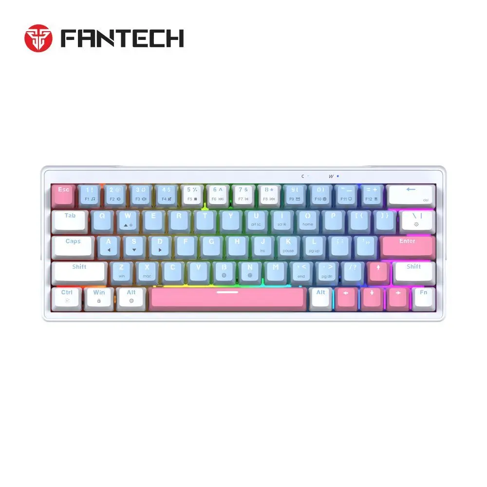 Fantech Gejmerska tastatura MK611 Atom x63 AME, Rosie switch, Plava