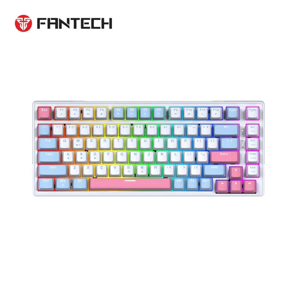 Fantech Gejmerska tastatura MK612 Atom x83 AME, Rosie switch, Bela