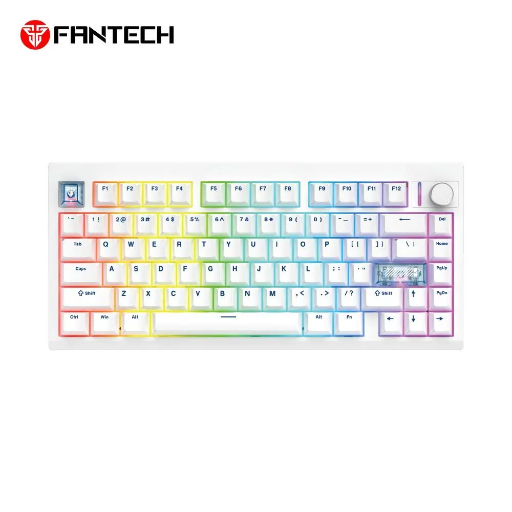 Fantech Gejmerska tastatura MK921 Maxfit 8 Wireless, White switch, Bela